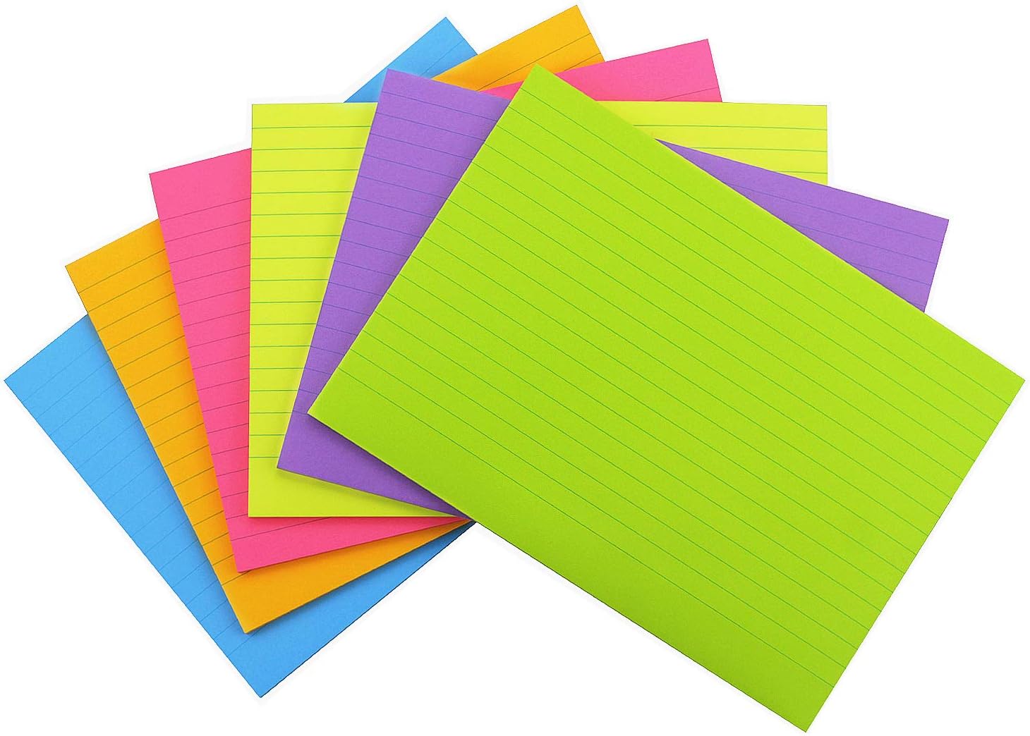 Amazon.com : Early Buy Lined Sticky Notes with Lines 8x6 Self-Stick ...