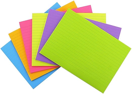 Amazon.com : Early Buy Lined Sticky Notes with Lines 8x6 Self-Stick ...