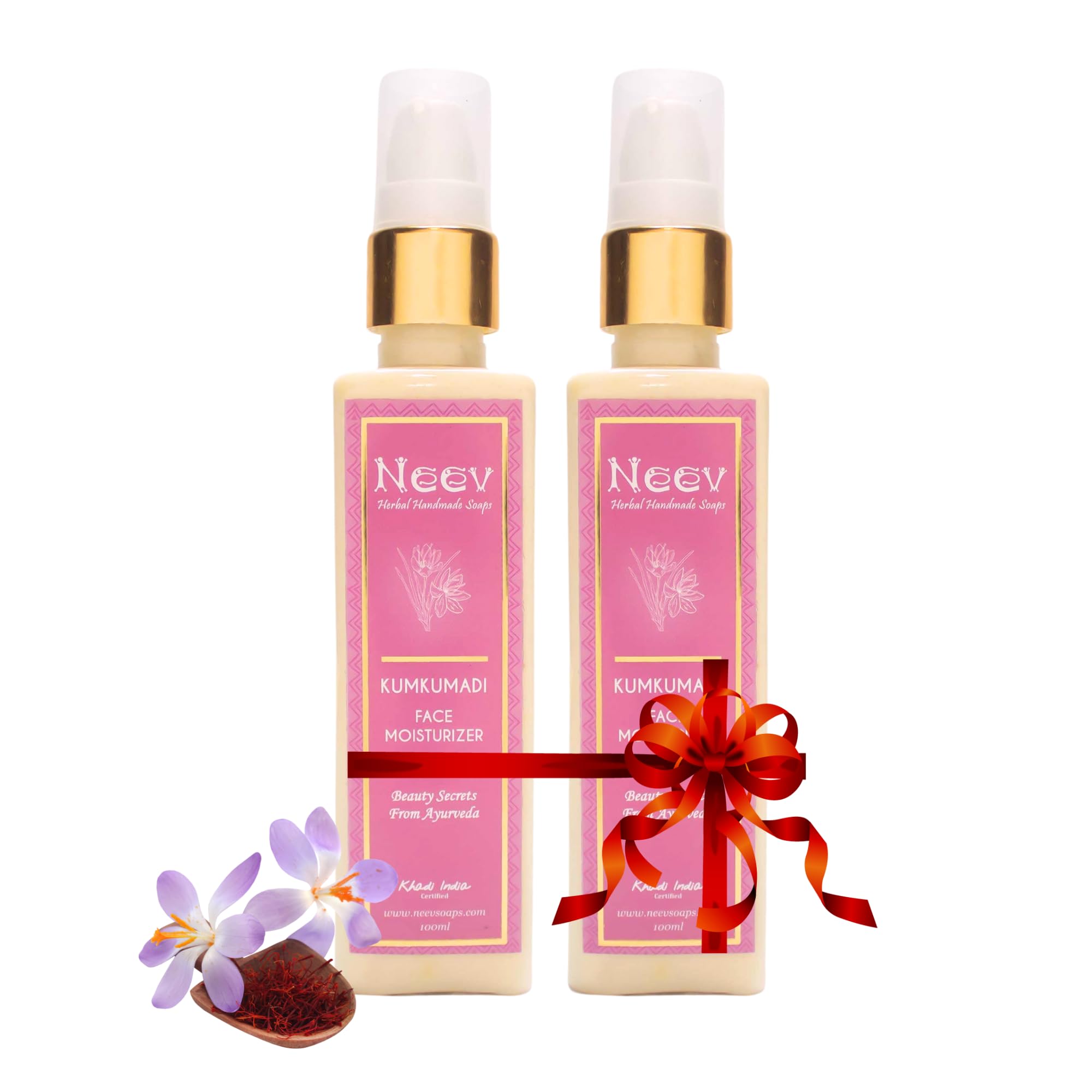 NEEV - Kumkumadi Face Moisturizer For Men And Women (100Ml)| Pack Of 2 | Saffron Face ...