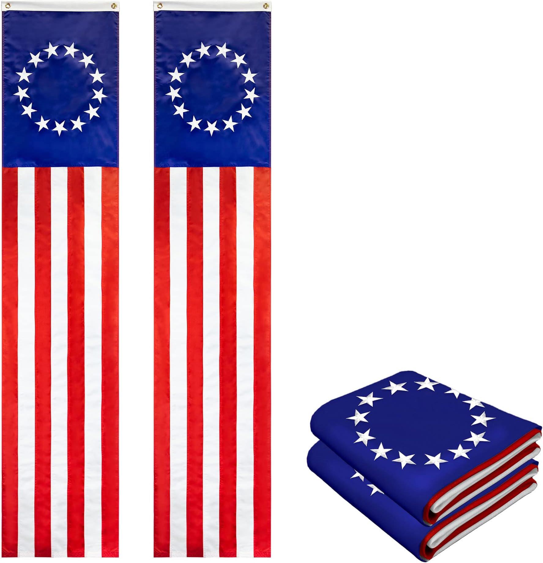 Amazon.com: Creative Co-Op 20" L x 96" H Vertical Flag Wall Décor ...