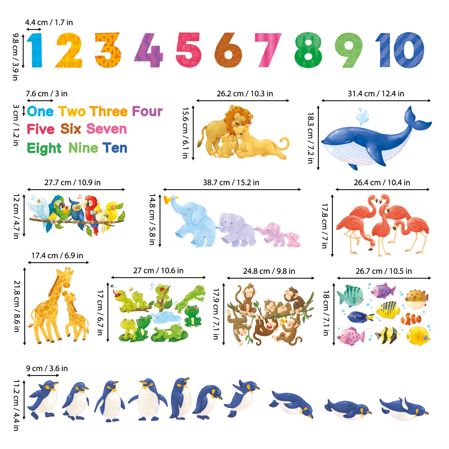Numbers Animal Removable Zebra Love Safety In Numbers Animal Wall