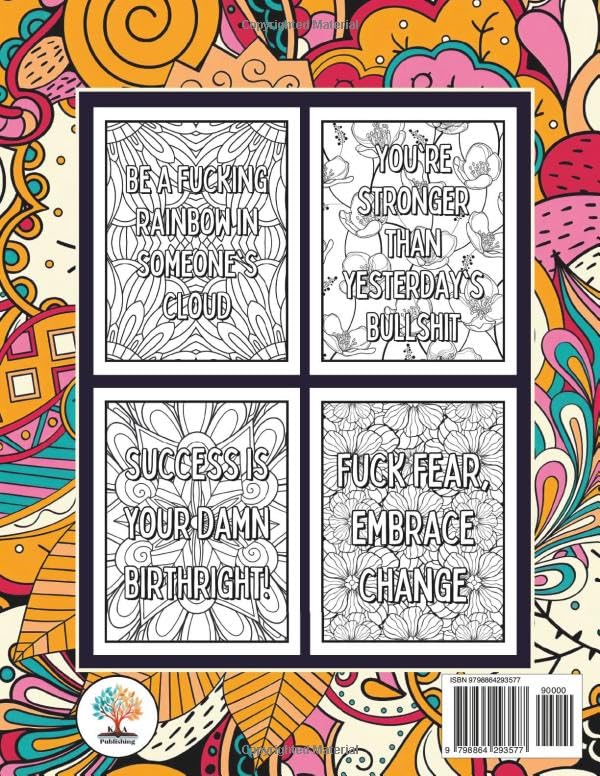 Snapklik.com : Motivational Swear Words Coloring Book: 50 Inspirational ...
