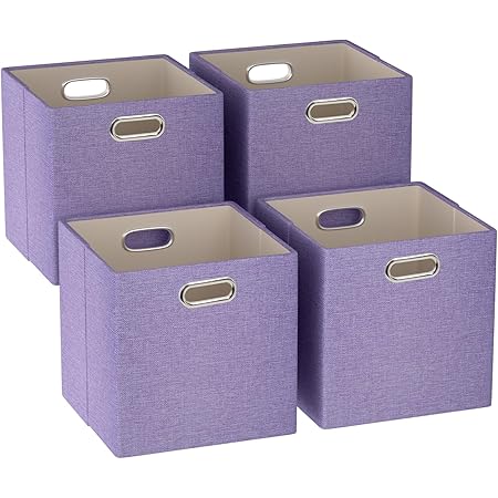 Amazon.com: ORGMASTER Foldable Cube Storage Bin Organizing Baskets ...