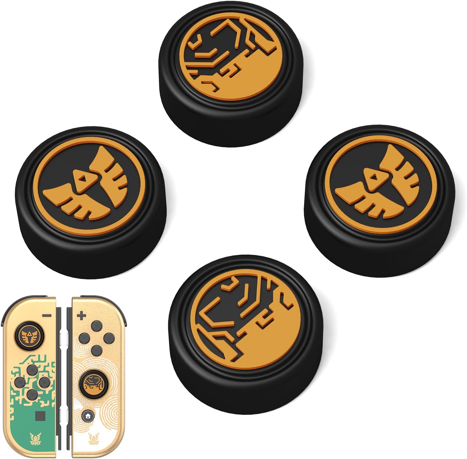 Amazon.com: JINGDU Switch Thumb Grip Caps for Zelda Tears of The ...