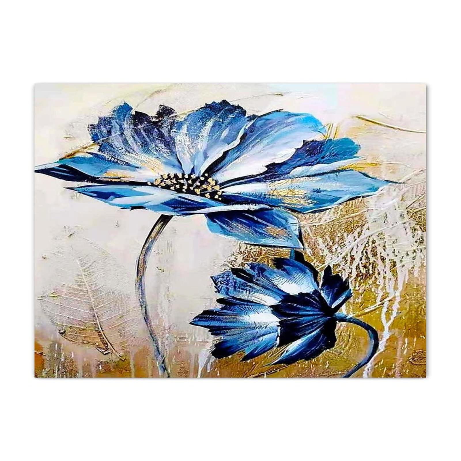 Blue Poppy Flower Painting
