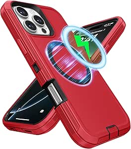 Amazon.com: Jelanry for iPhone 16 Pro Max Case, Compatible with MagSafe & Heavy Duty Shockproof ...