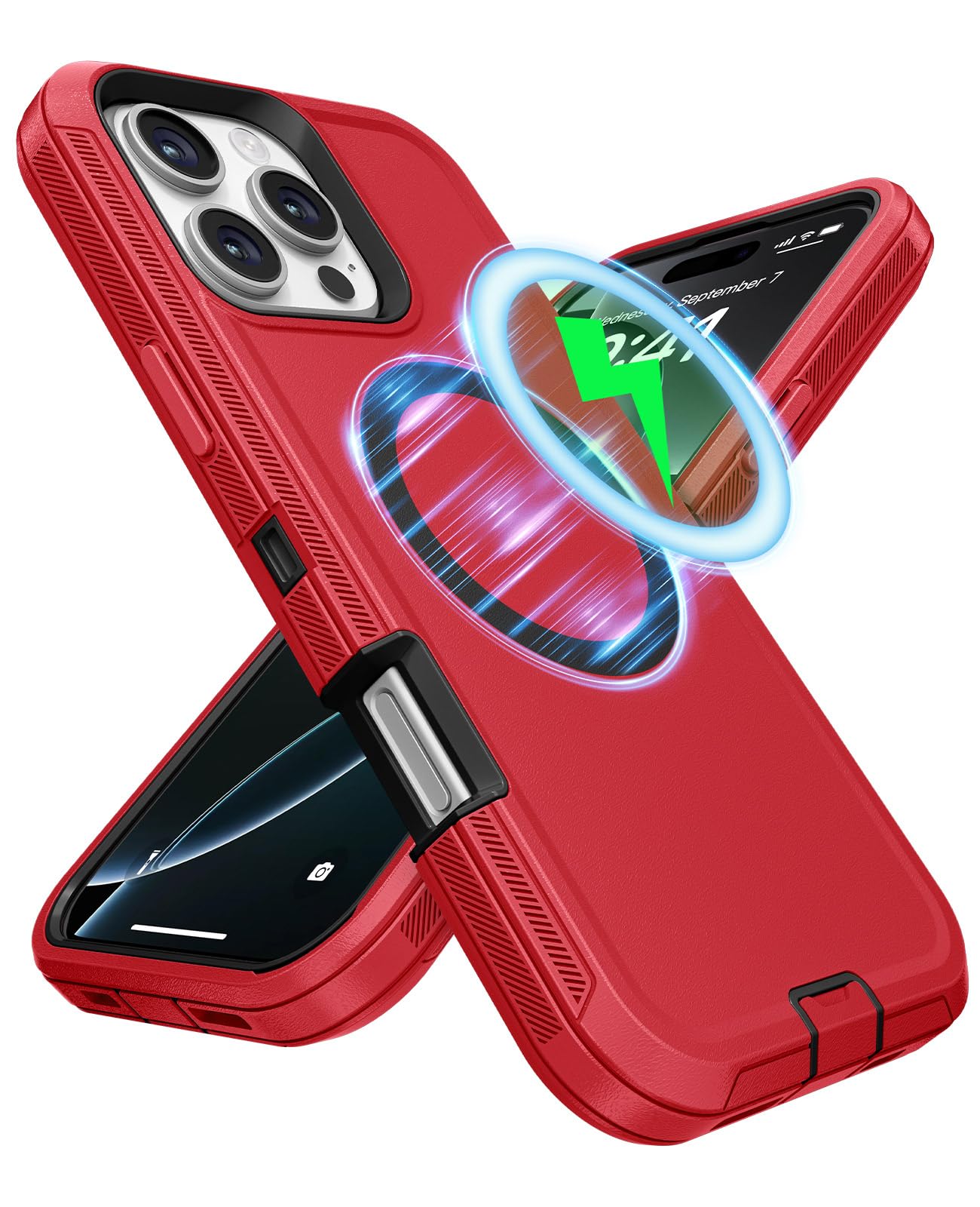 Amazon.com: Jelanry for iPhone 16 Pro Max Case, Compatible with MagSafe ...