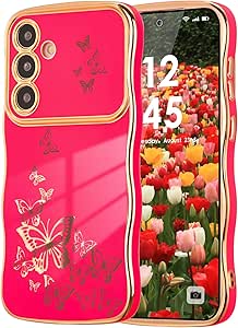 Amazon.com: ZTOFERA for Samsung Galaxy A15 5G Case Cute for Girl Women, Curly Wave Frame ...