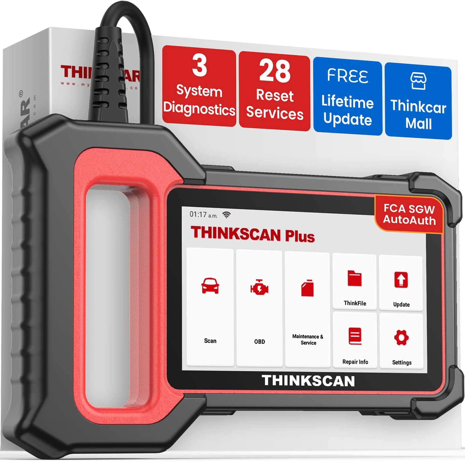 Amazon.com: THINKCAR OBD2 Scanner THINKSCAN Plus S2 Diagnostic Tool ABS ...