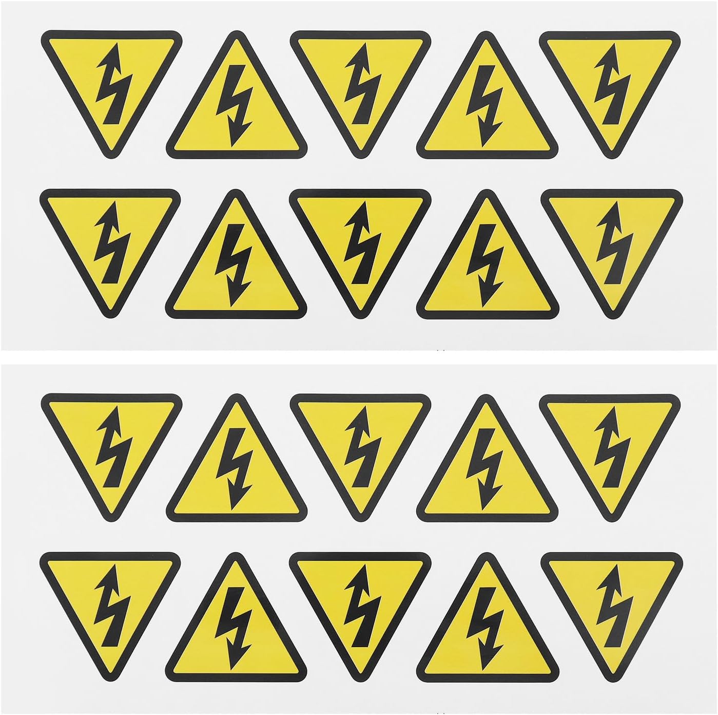 Amazon.com: SG Store 20pcs Electrical Danger Hazard Warning Safety Sign ...