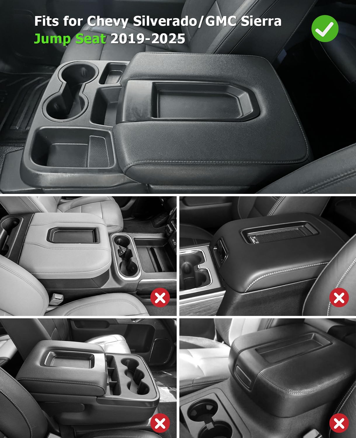 Snapklik.com : INTGET Leather Armrest Cover For 2019-2024 Chevy ...