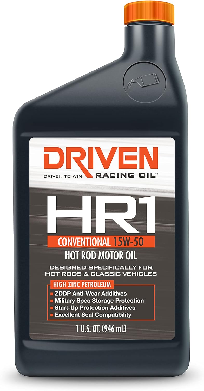 Joe Gibbs Driven Racing Oil 02106 HR-1 15W-50 Conventional Hot Rod Oil ...