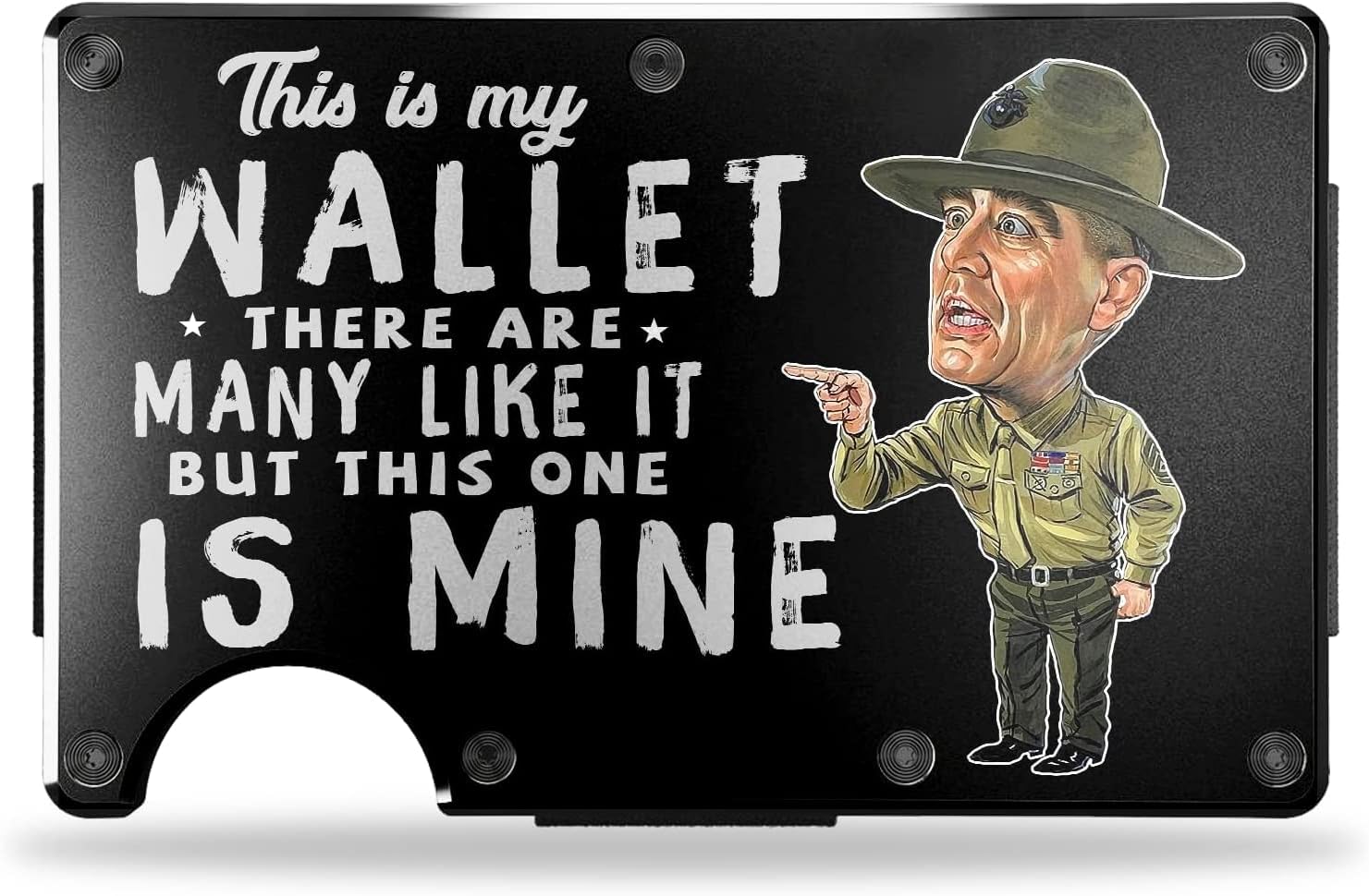 Amazon.com: Z1ENPEAK Personalized Marine Wallet This Wallet Is Mine ...