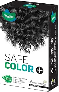 Vegetal Safe Hair Color -Soft Black 100g. - Certified Organic Chemical ...
