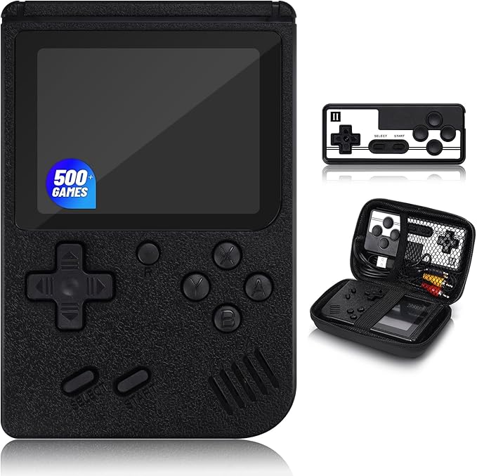 Amazon.com: Handheld Game Console with Classical Retro Single and 2 ...