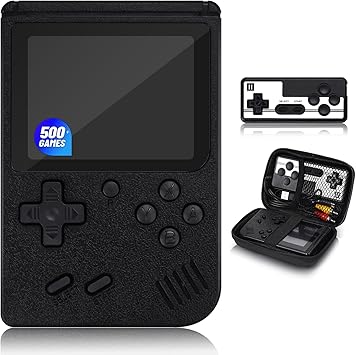 Amazon.com: Handheld Game Console with Classical Retro Single and 2 ...