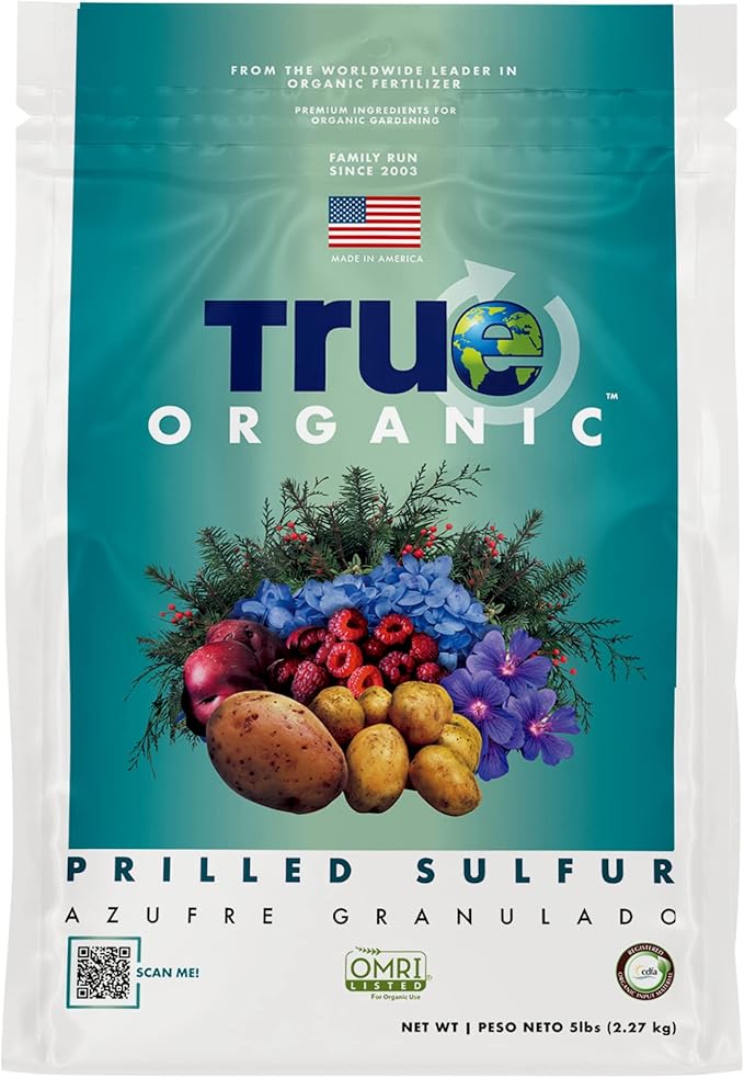 Amazon.com : True Organic Prilled Sulfur – Organic Fertilizer for ...