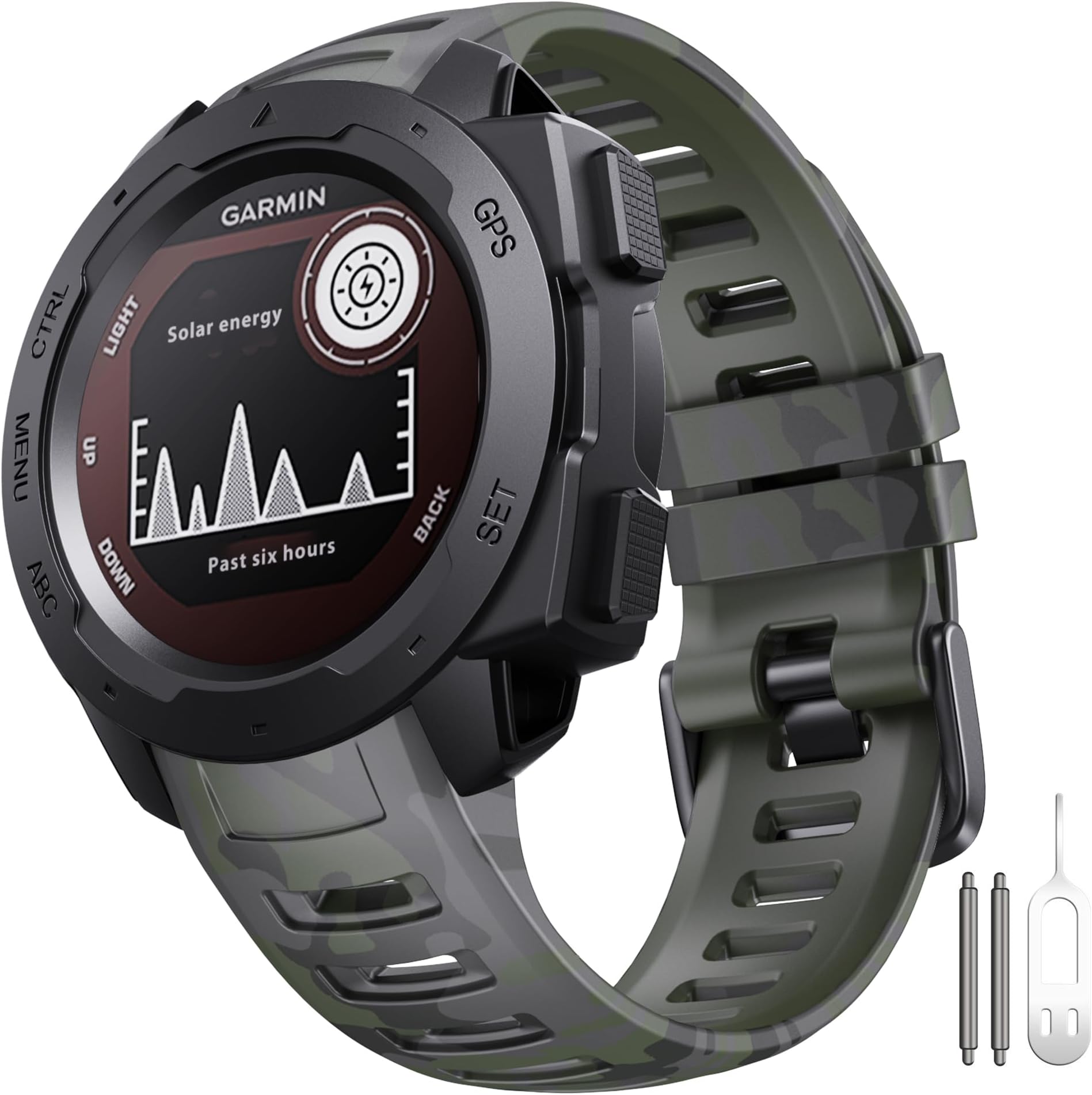 Garmin Instinct 2 Solar Bandkids 22mm Nylon Military Strap For Garmin ...