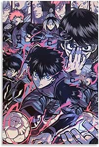 Amazon.com: Blue Lock Anime Poster Wall Art Canvas Print Poster Home ...