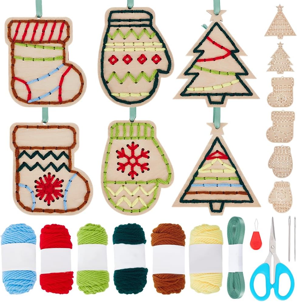 Amazon.com: FREEBLOSS 6 Set Threading Board Kit Christmas Threading ...