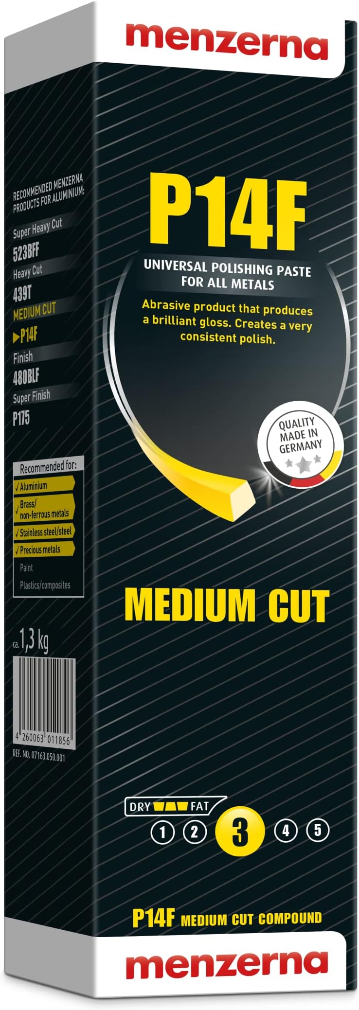 Amazon.com: Menzerna P14F Medium Cut Rouge Bar Universal Polishing ...