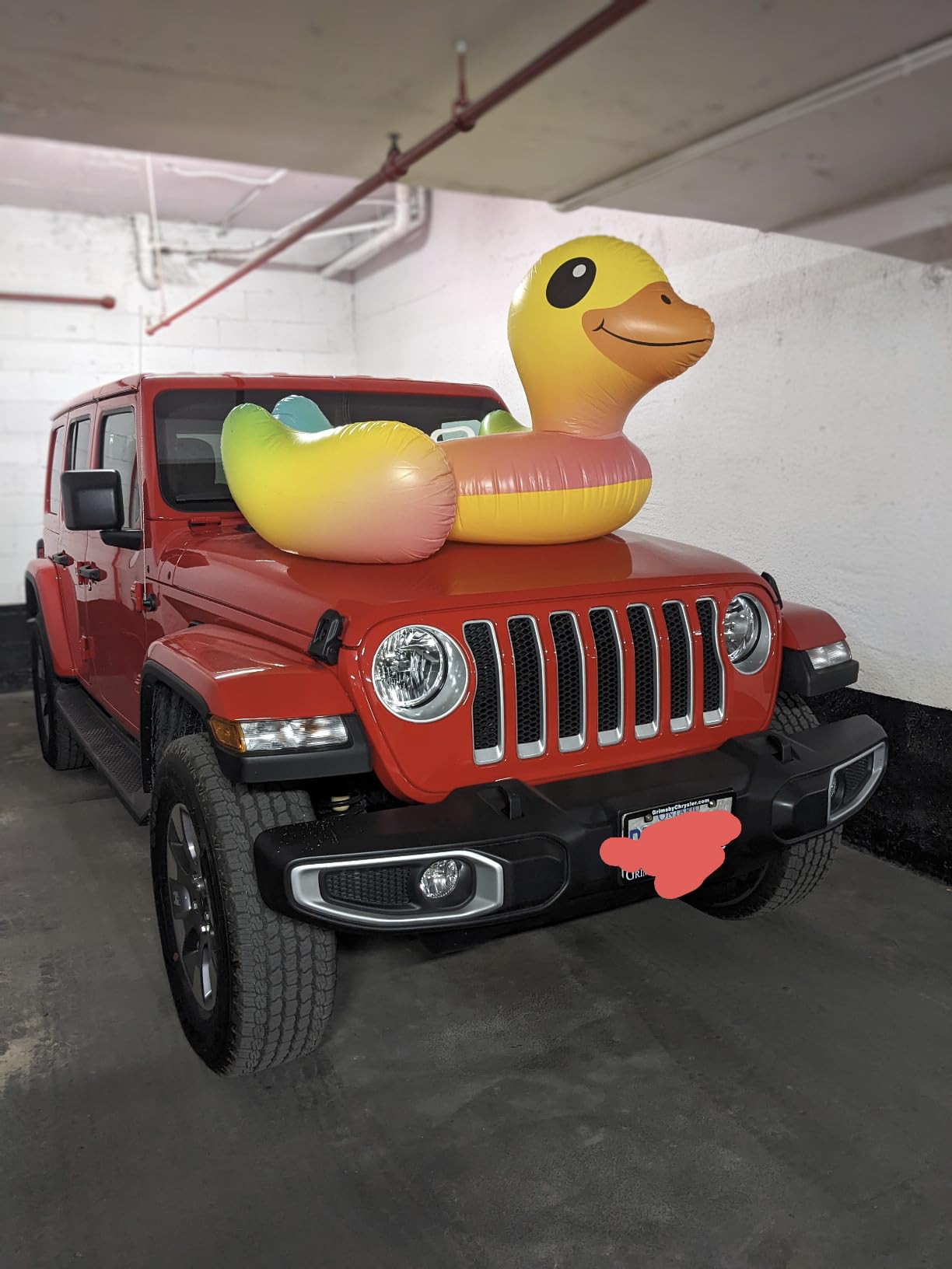 Intex Yellow Duck Inflatable Ride-On, 58" X 58" X 32", for Ages 14 ...