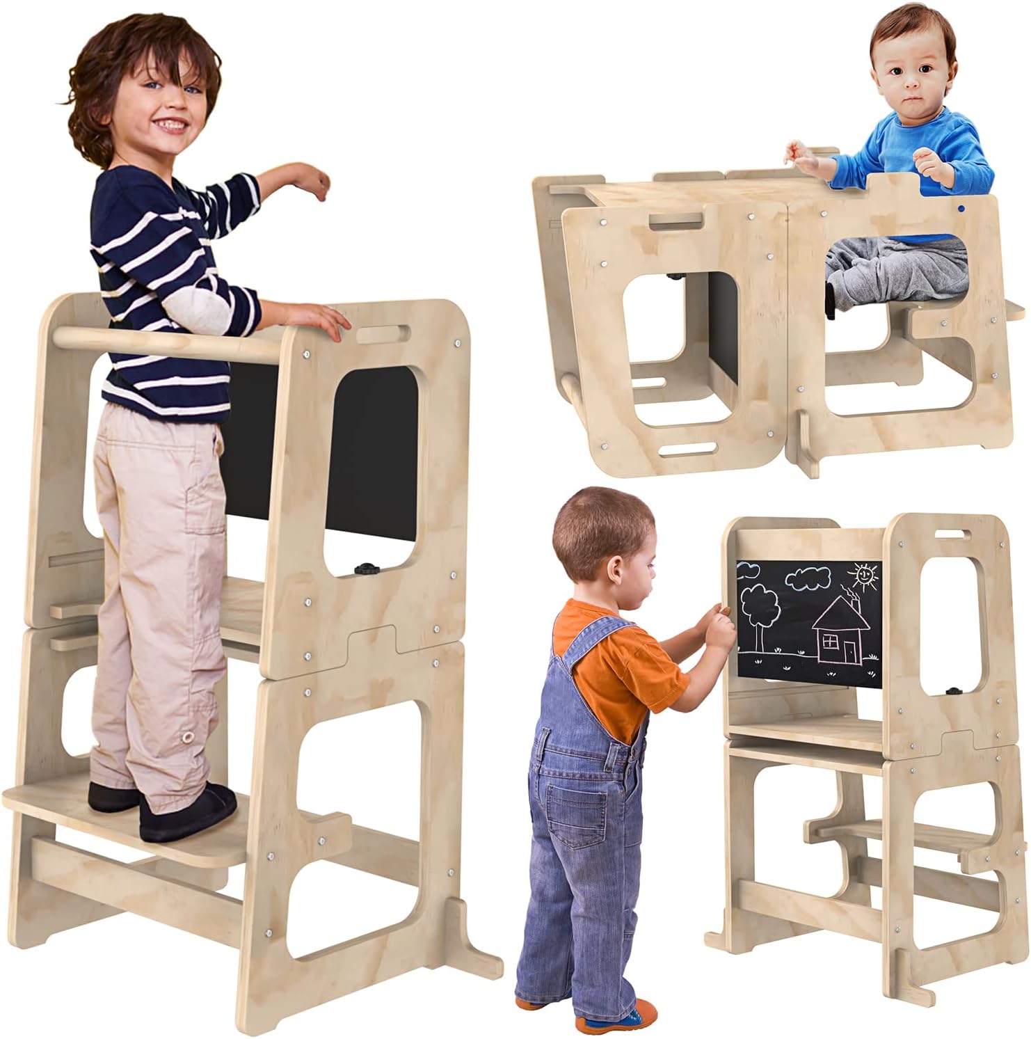 Amazon.com: Toddler Step Stool Kitchen Step Stool Helper for Kids ...