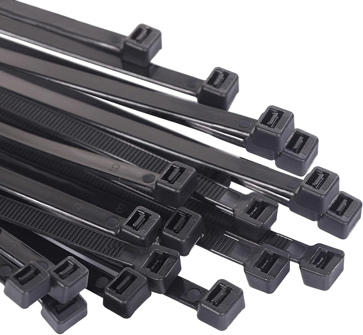 WANGFA Black zip ties 18 inch Cable ties wraps 100 pcs/Pack outdoor use ...