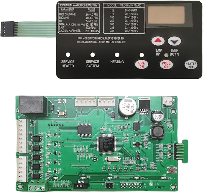 Amazon.com : VARONGHKOO 42002-0007S Pool Heater Control Board kit with ...