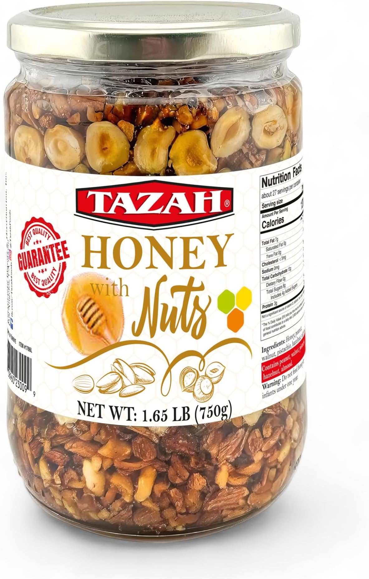 Amazon.com : Galil Honey with Nuts 15.8 Ounce – Non-GMO Honey, Kosher ...