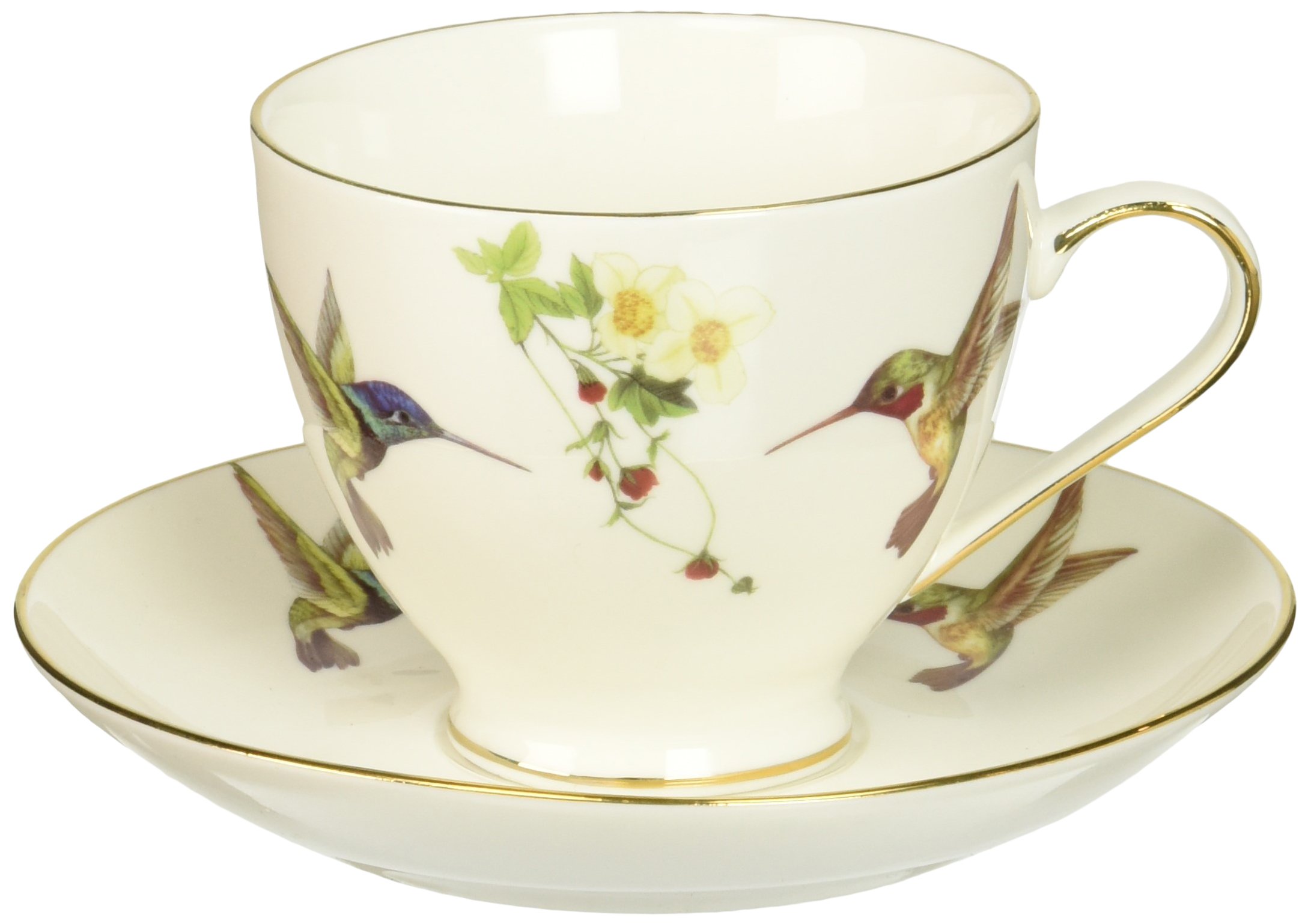 Abbott Collection Home 27-Ambrosia/CS Hummingbird Cup and Saucer ...