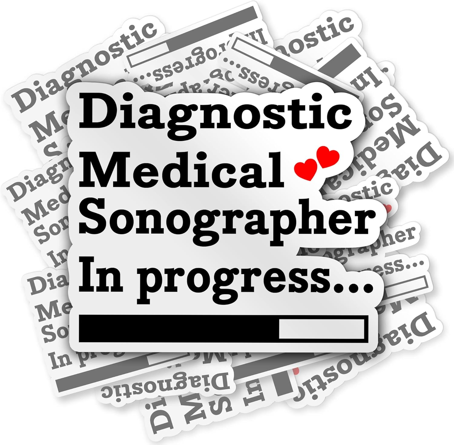 Amazon.com: Diagnostic Medical Sonographer in Progress Sticker ...