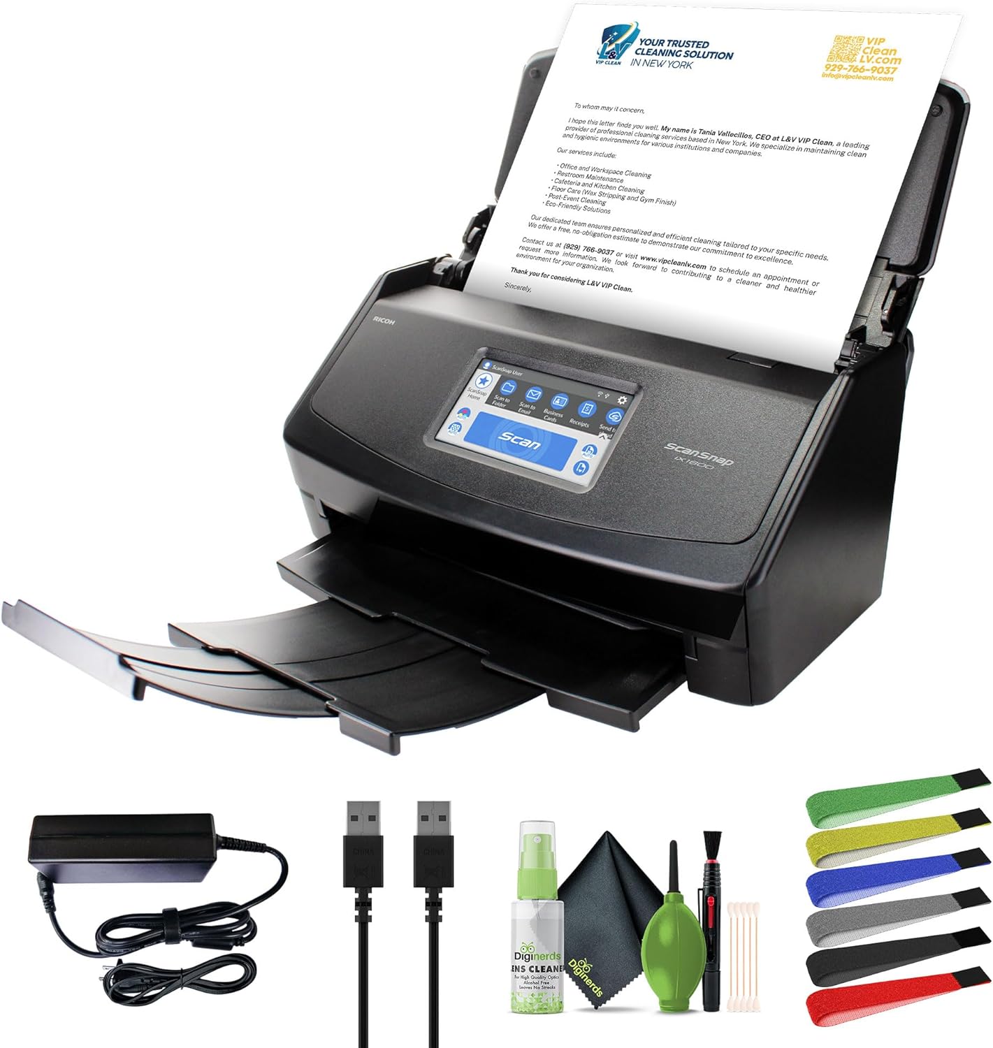 Amazon.com: ScanSnap Fujitsu iX1600 Document Scanner (Black) High-Speed ...