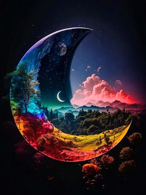 Amazon.com: Generic Starry Night Diamond Painting Kits- Tree Diamond ...