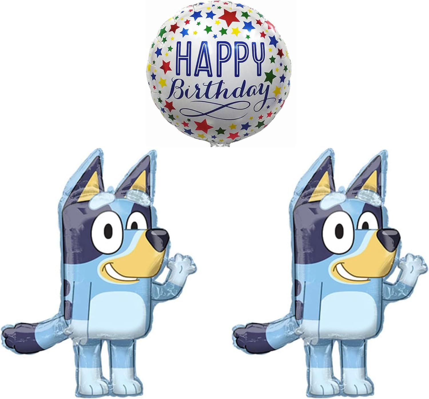 Amazon.com: Anagram 2 Bluey Bingo Balloon and 1 Birthday Party Balloon ...