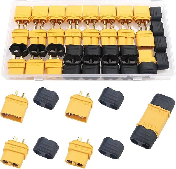 YIXISI 10 Pairs XT60 XT60H Connectors, XT60H Male Female Bullet ...