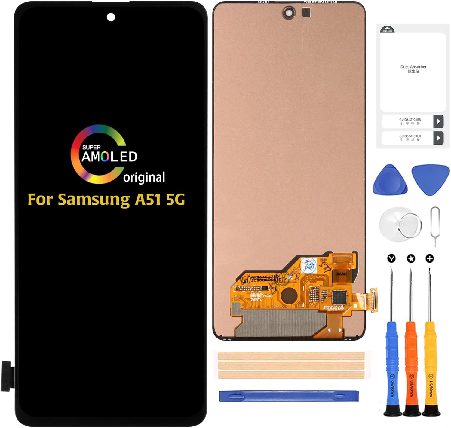 Amazon.com: AMOLED for Samsung Galaxy A51 5G A516 LCD Display (Not for A51 4G) Touch Digitizer ...
