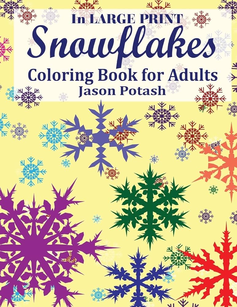 large snowflakes coloring pages