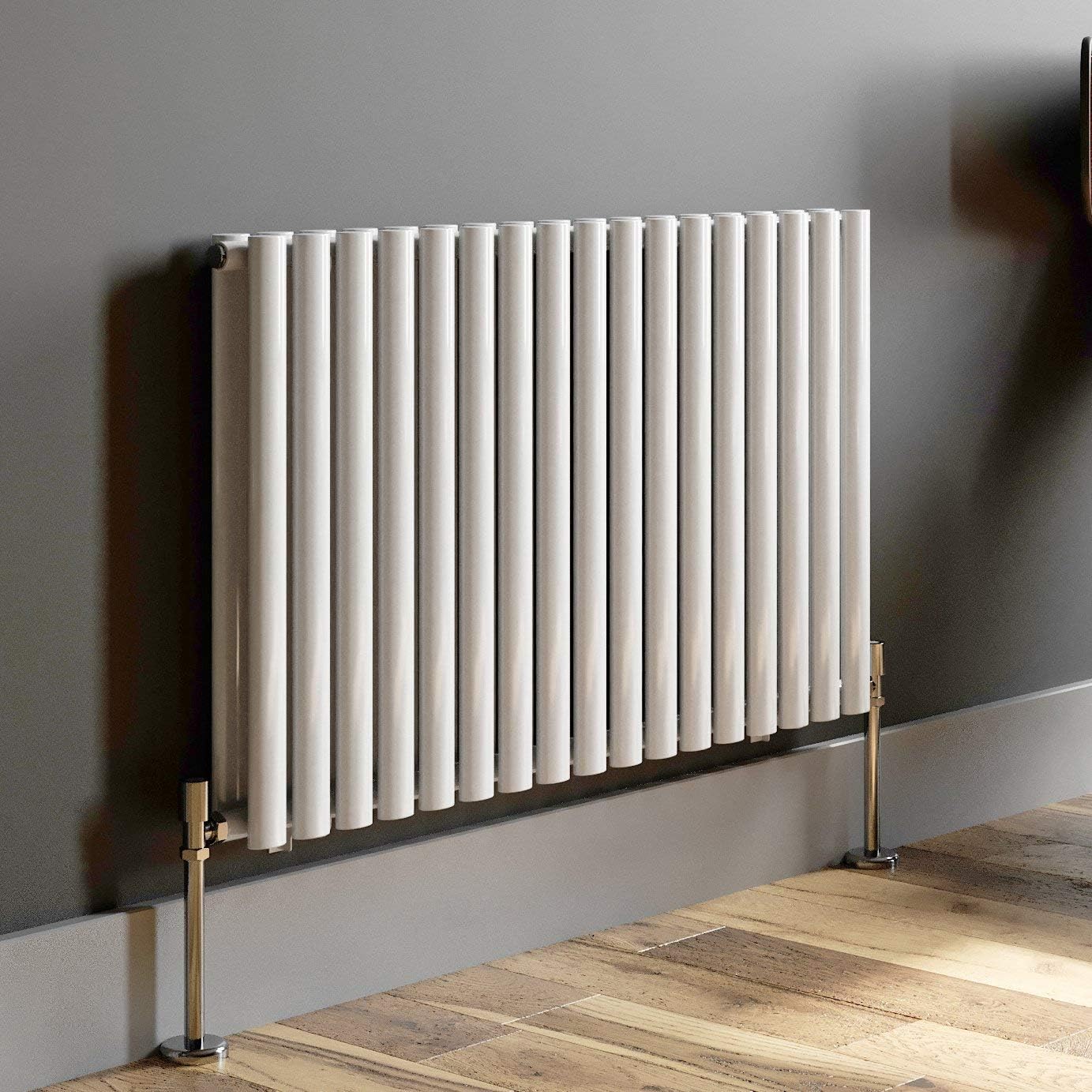 DuraTherm Horizontal 600 x 1020mm Radiator Double Panel Oval Tube ...