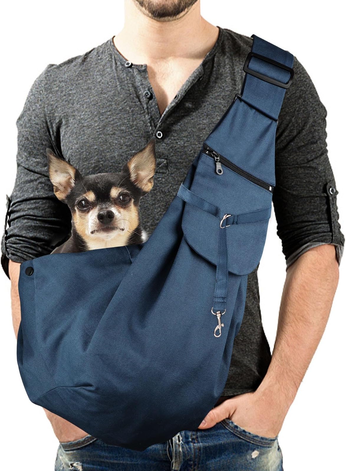 Amazon.com : Pet Sling Carrirer Bag for Small Dogs/Cats, Cross Shoulder ...