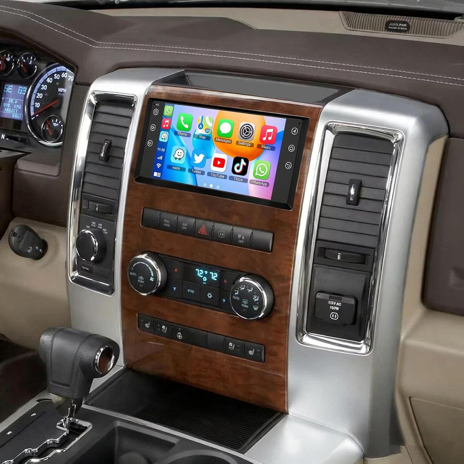Car Stereo for RAM 1500 2500 3500 2009-2012 Radio Android 13 with ...