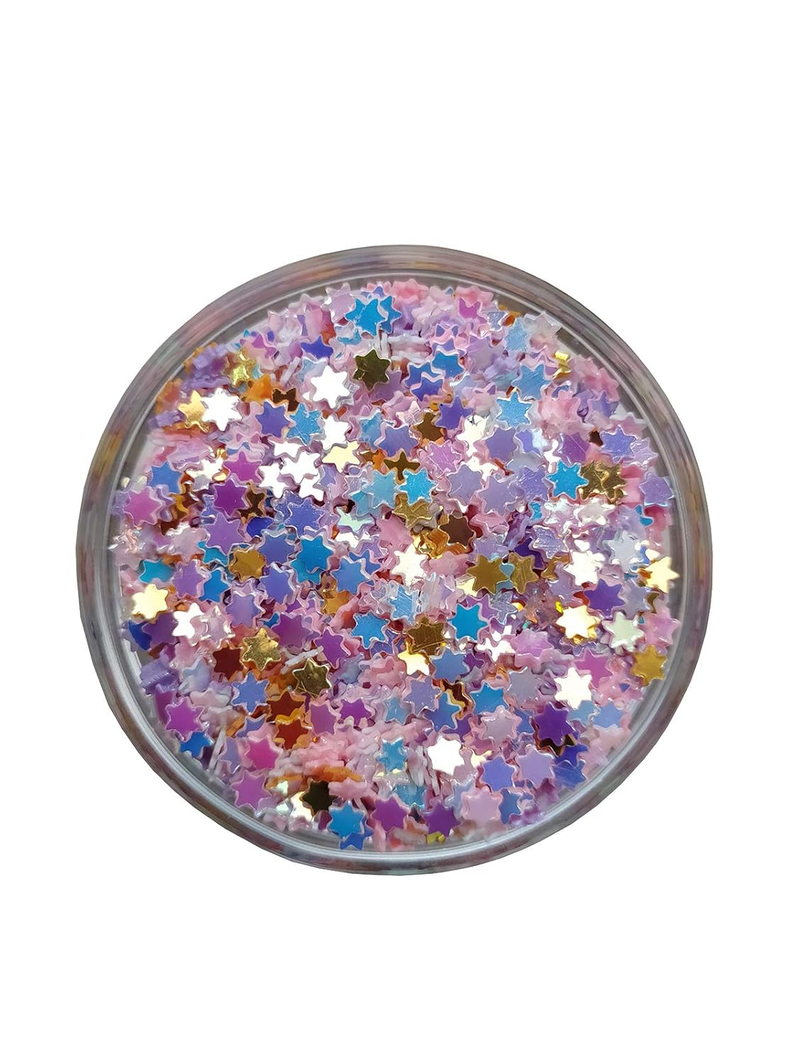 Eshyn Sequins Combo of 6 Pointed Star Mix Colour (1 Packet x 50 GMS ...