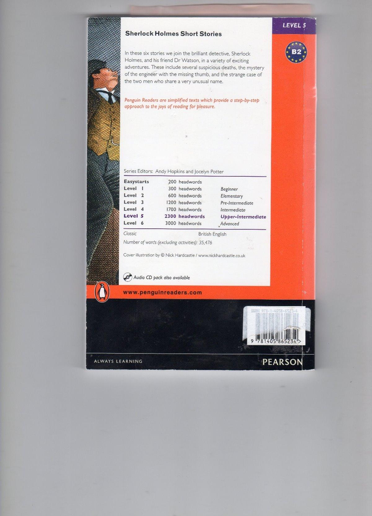 Amazon | Sherlock Holmes Short Stories, Level 5, Pearson English ...