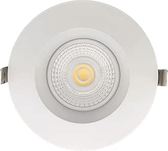 Perlglow 6 inch Gimbal Round Downlight Luminaire, LED Recessed Light ...
