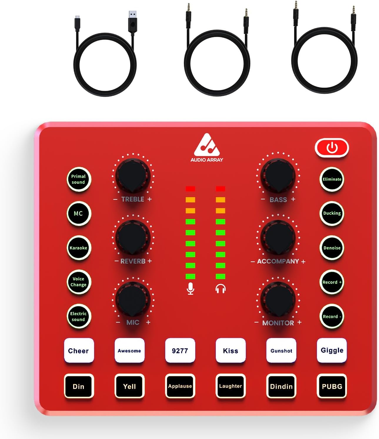 Audio Array AI-11 USB Bluetooth Soundcard, Mixer, Audio Interface | 2 ...