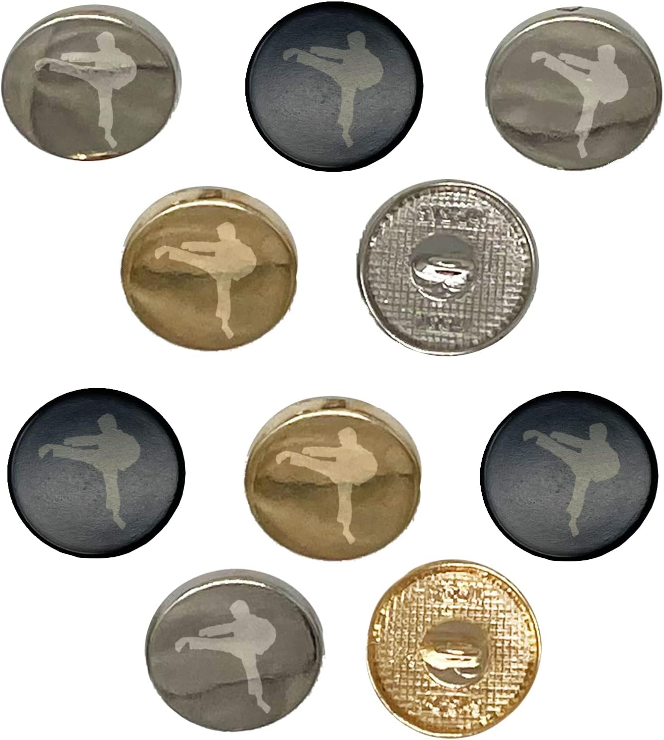 Amazon.com: Martial Arts Karate Kick Solid 0.6" (15mm) Round Metal ...