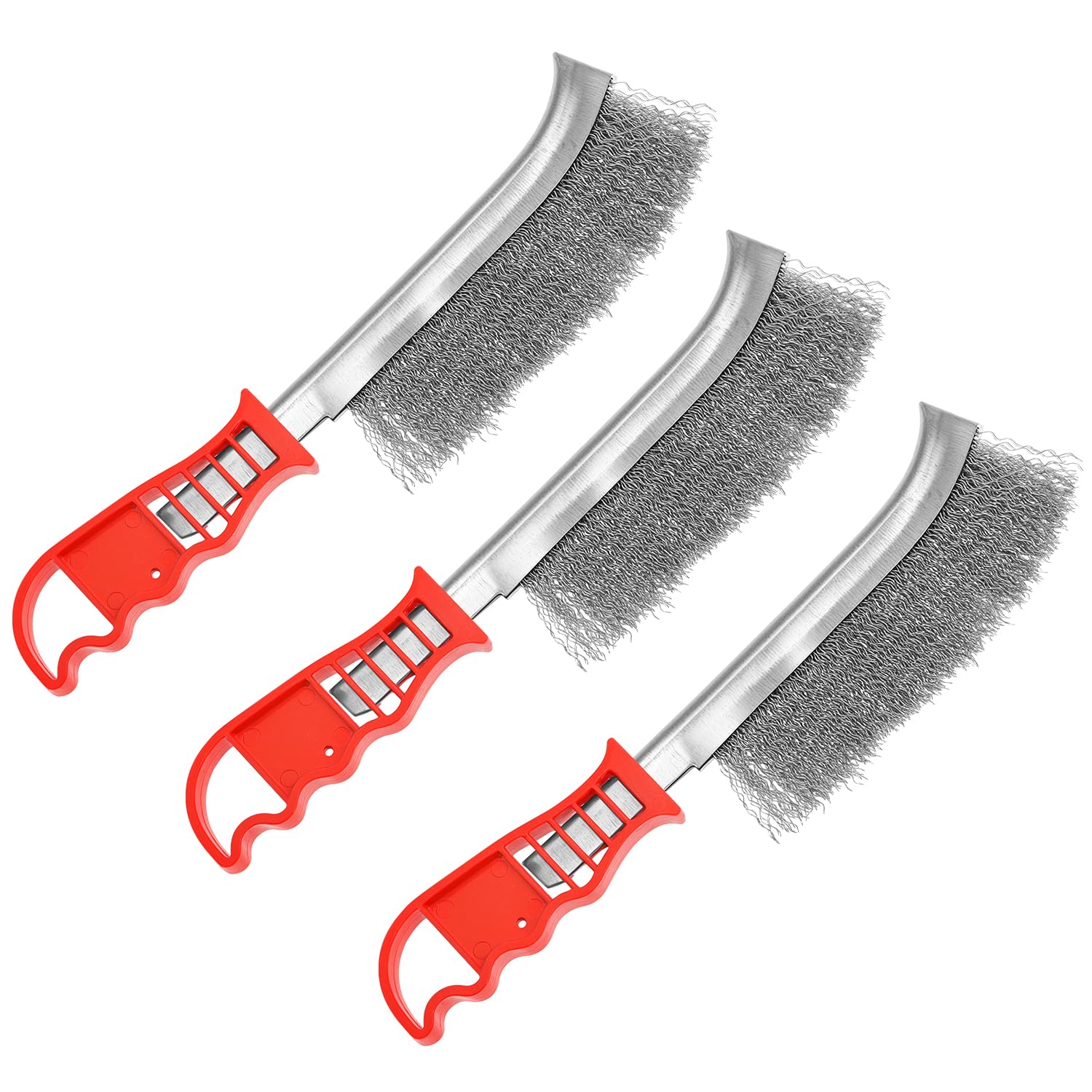 Amazon.com: QWORK Wire Scratch Brushes Set, 3 Pcs Stainless Steel Wire ...