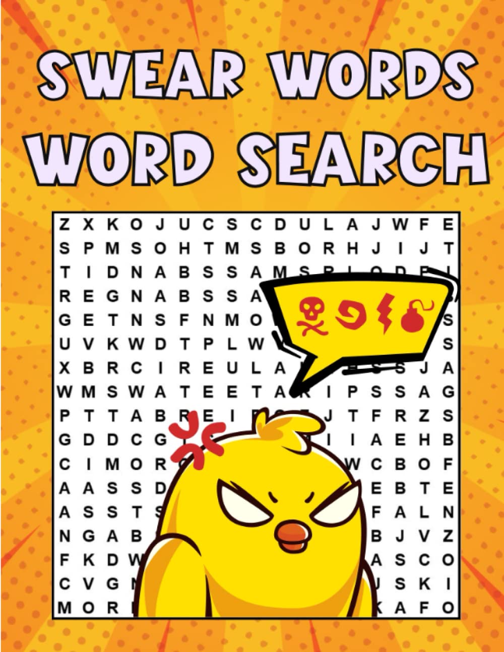 Swear Words Word Search: Funny Word Search For Adults, Large Print ...