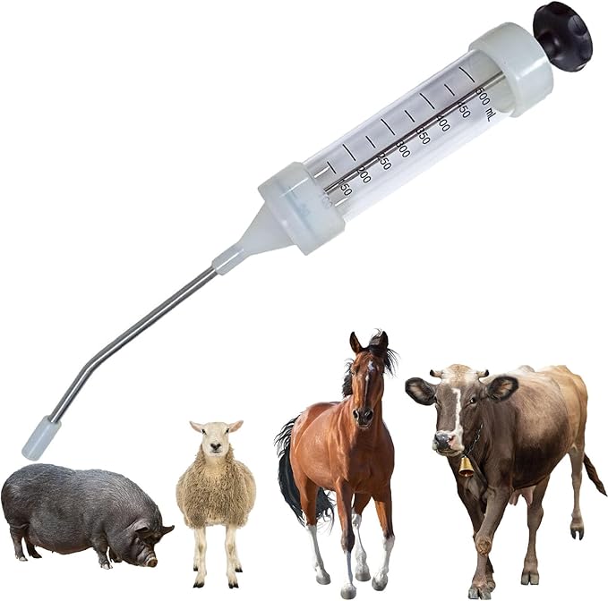 Amazon.com: ReuVibk 500ML Large Cattle Drench Gun, Big Dosage Feeding ...