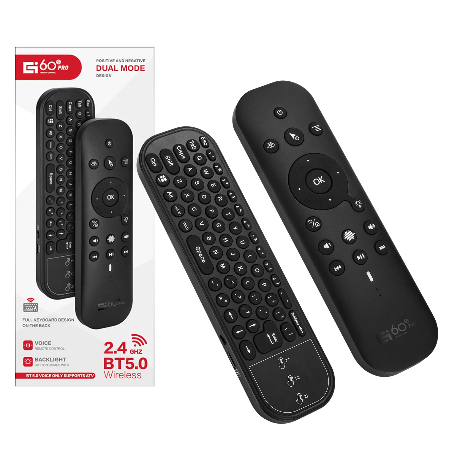 Telecomando Air Mouse, GREVA Telecomando Senza Fili con Funzione Mouse ...